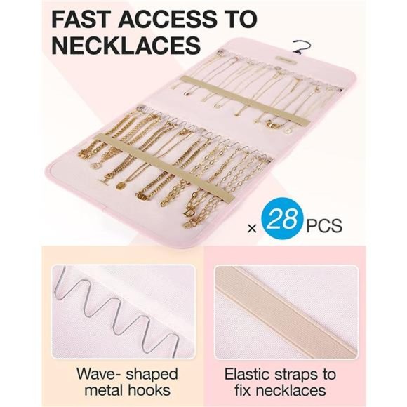 Storage & Organization | Hanging Jewelry Organizer Storage Roll With ...